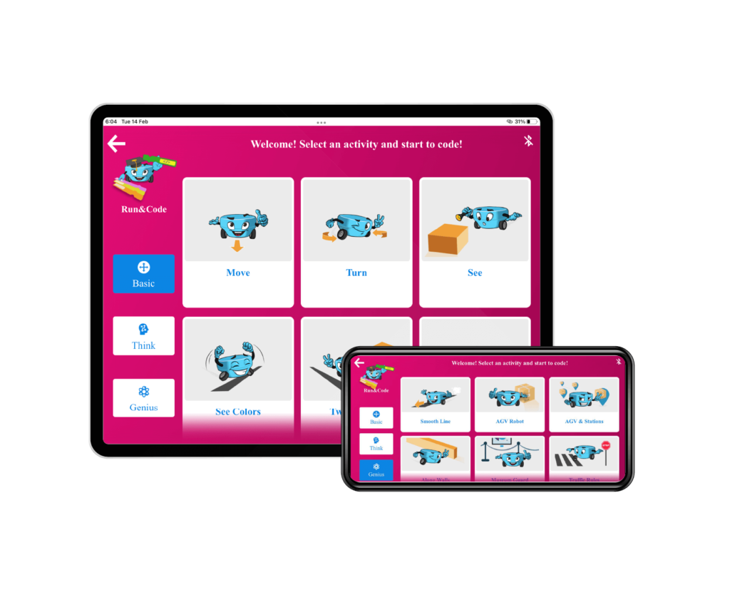 BlueFox Robot. Code to Grow. – They play. BlueFox teaches.